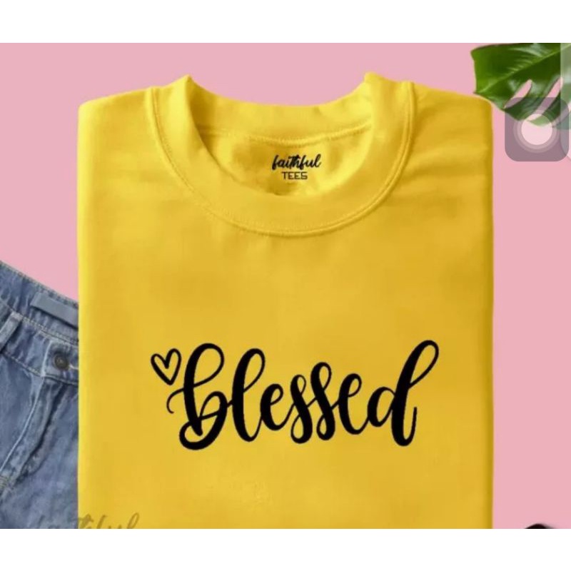 blessed Tshirt/ statement/shirt/Aesthetic Tshirt for Men and Women | Shopee Philippines