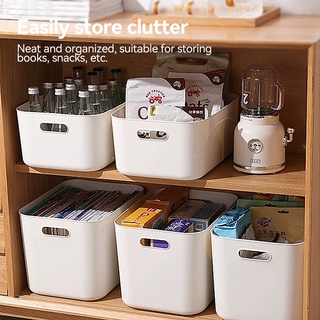 Vusign by Deli Storage Box Stackable Basket Bin with Lid Space Saver ...