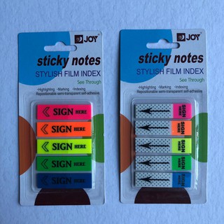 Sign Here Sticky Notes Joy | Shopee Philippines