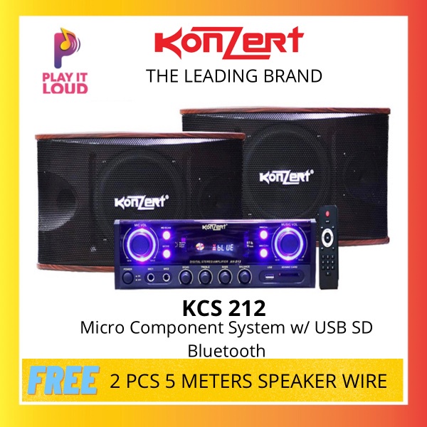 Konzert KCS-212 Micro Component "TodoOke" System with USB/SD ...