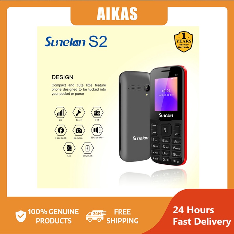 AIKAS Sunelan S2 Basic Phone Keyboard Phone | 1.77" Screen Display ...