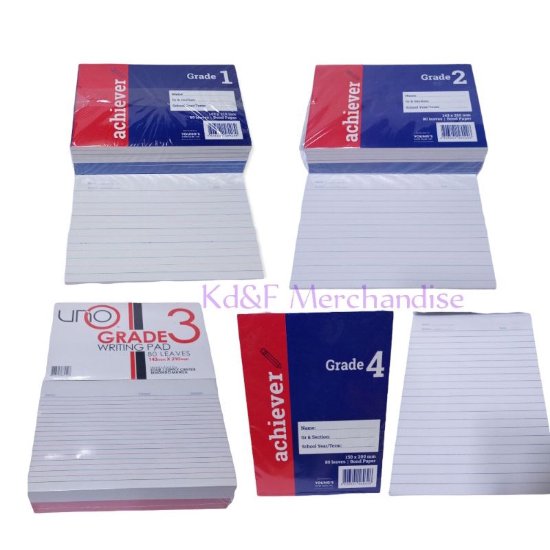 GRADE 1,2,3,4 Pad Papers 1 ream | Shopee Philippines