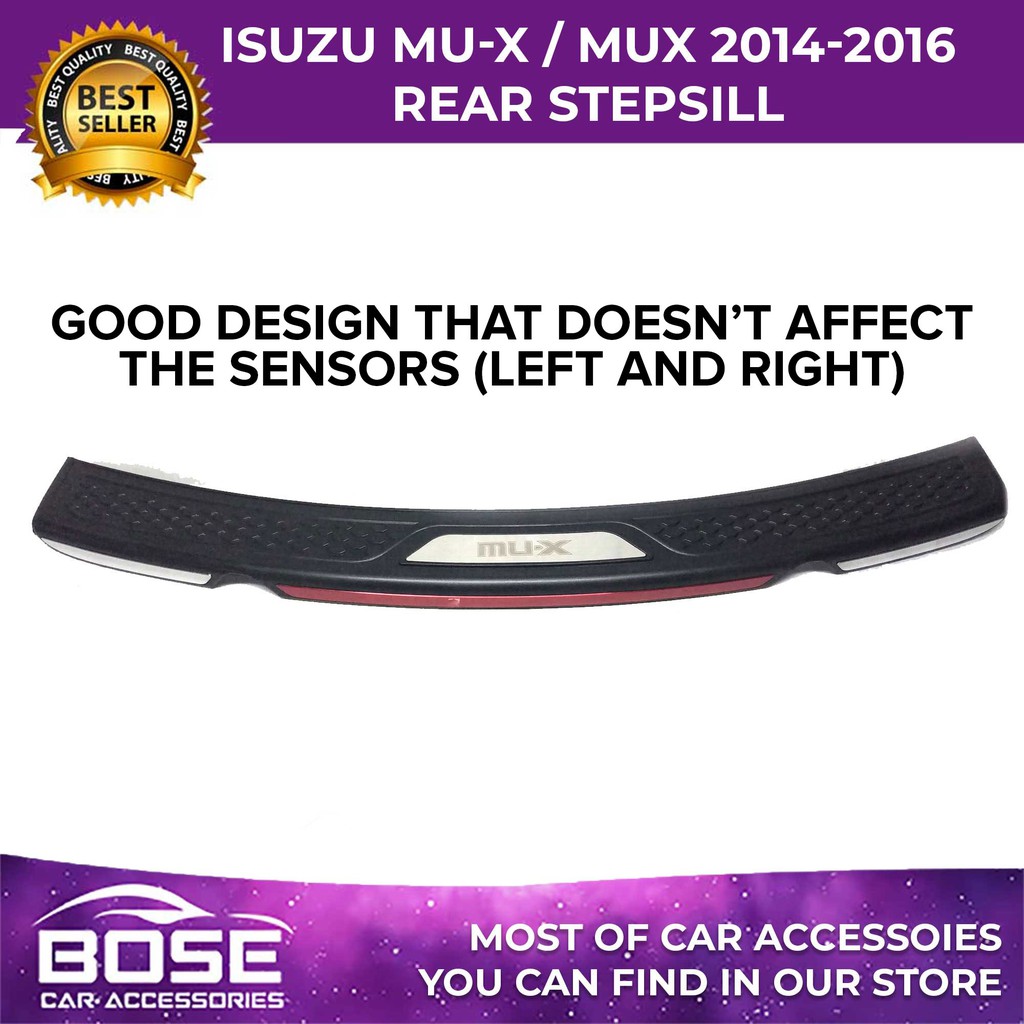 Isuzu MU-X / MUX 2014 - 2017 Rear Stepsill MUX / Rear Bumper Cover ...