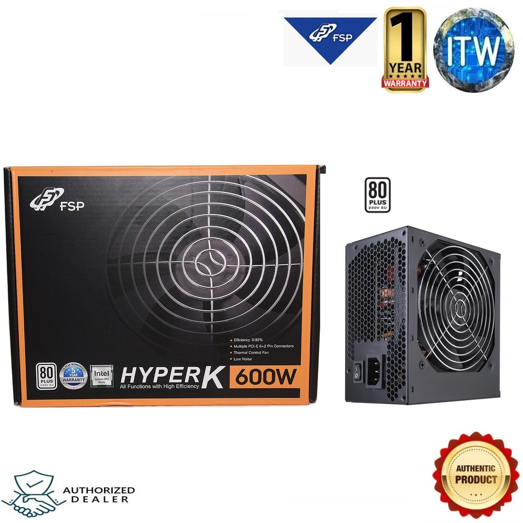 FSP HYPER K 600W 80+ White HP600S Power Supply Unit | Shopee Philippines