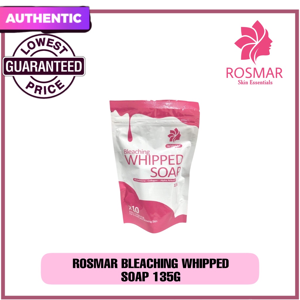 AUTHENTIC ROSMAR Bleaching Whipped Soap 135g | Shopee Philippines