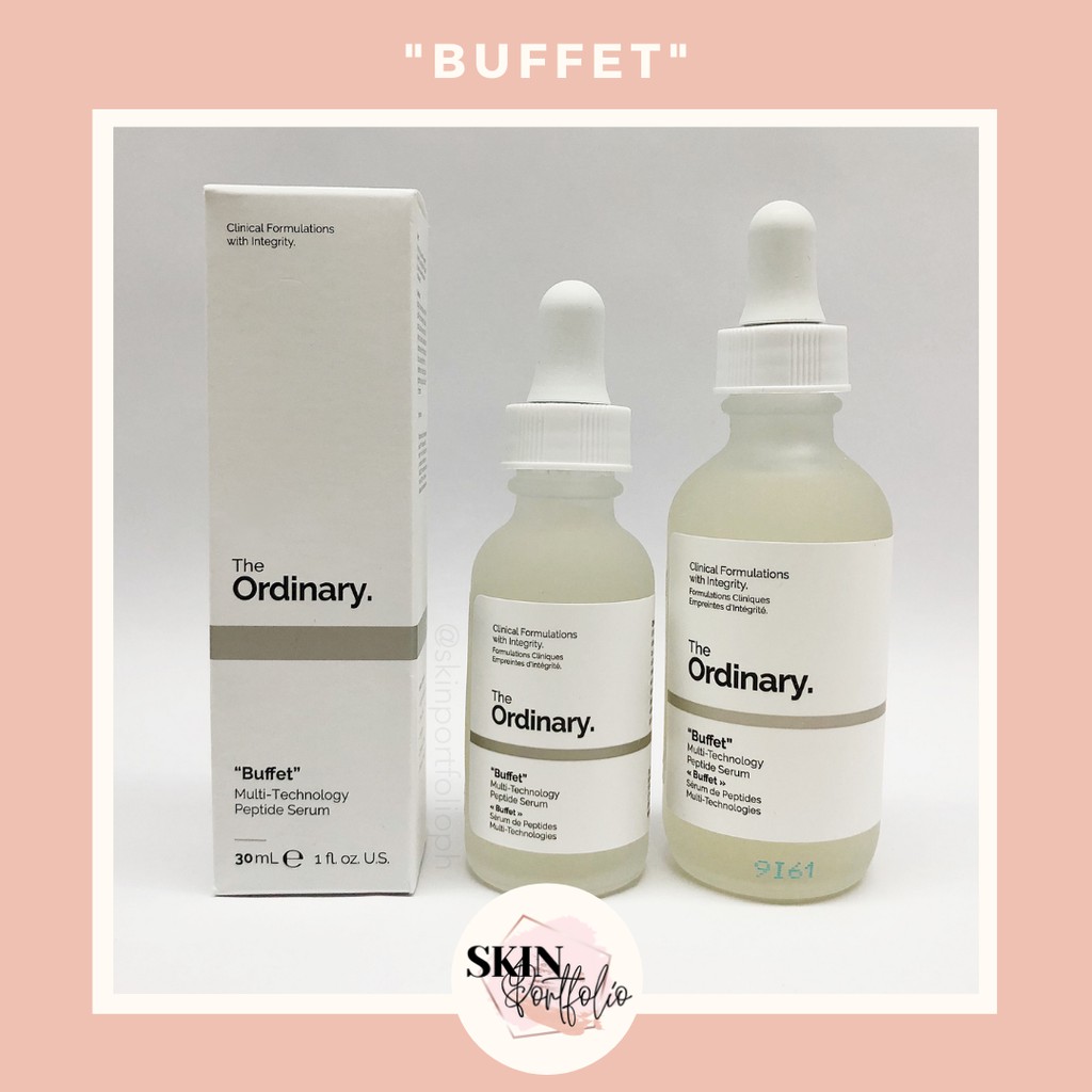 THE ORDINARY "Buffet" Serum - 30mL/60mL | Shopee Philippines