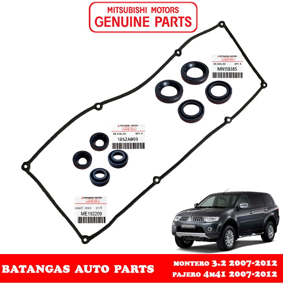 GENUINE MITSUBISHI VALVE COVER GASKET SEAL SET For Montero/Pajero 4M41 ...