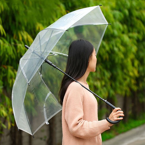 Transparent Plastic Japanese Umbrella 73x92cm for Outdoor Accessories ...