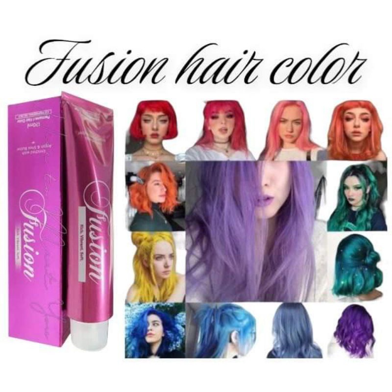 Fusion hair color(copper, autumn,copper,gold, intense red, mahogany ...