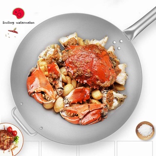 Kawali stainless wok pan non stick with cover non stick frying pan non ...