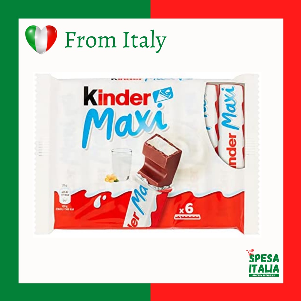 Kinder Maxi Chocolate x6 (Imported from Italy) | Shopee Philippines