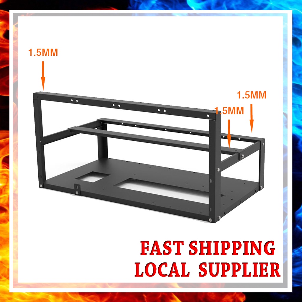 GPU Steel Open BTC Mining Frame ( Mining Rack ) | Shopee Philippines