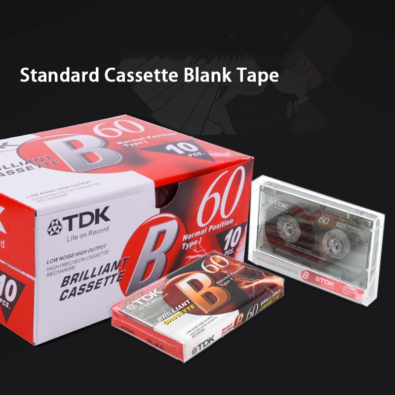 ★TDK★ Standard Cassette Blank Tape Empty 60 Minutes Magnetic Audio ...
