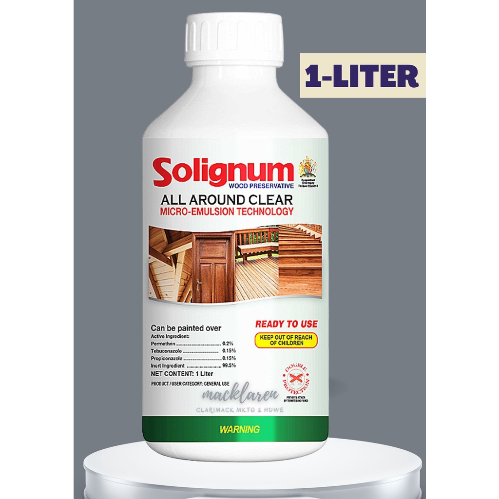 Solignum All Around Clear ️ 1 Liter ️ Anti-Termite Anay Amag Borers ...
