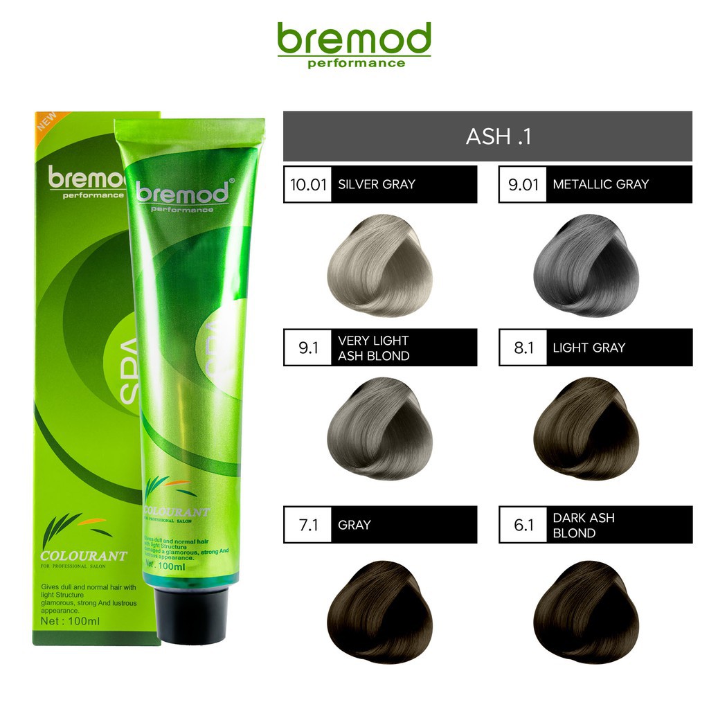 Bremod Performance Hair Color 100ml Natural.0 Ash.1 Part 1(w/ out ...