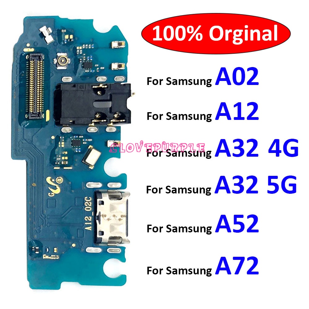 Original Charger Board PCB Flex For Samsung Galaxy A12 A52 A72 A02 A32 4G 5G A02s USB Port ...