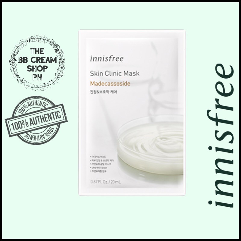 INNISFREE Skin Clinic Mask Madecassoside 20ml | Shopee Philippines