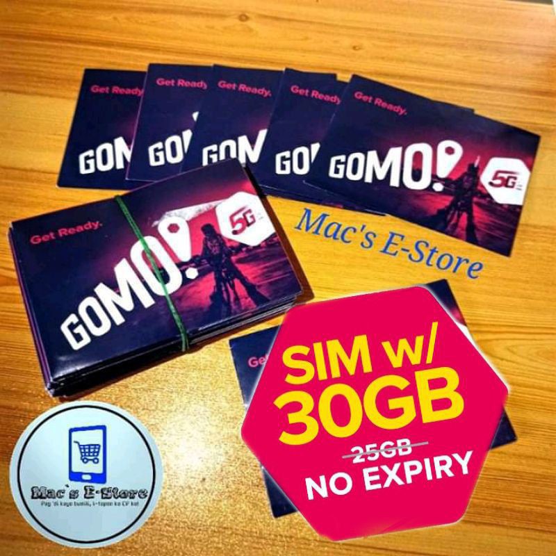 GOMO Sim Card with 30GB No Expiration | Shopee Philippines