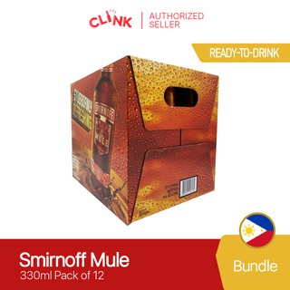Smirnoff Mule 330ml Pack of 12 Bottles Vodka Mixed Ginger Beer and Lime ...
