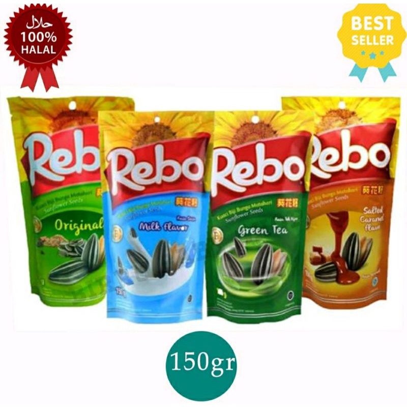 Kuaci Rebo 150 Gr Original Milk Green Tea Karamel Shopee Philippines