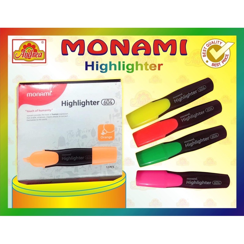 monami highlighter in neon color | Shopee Philippines