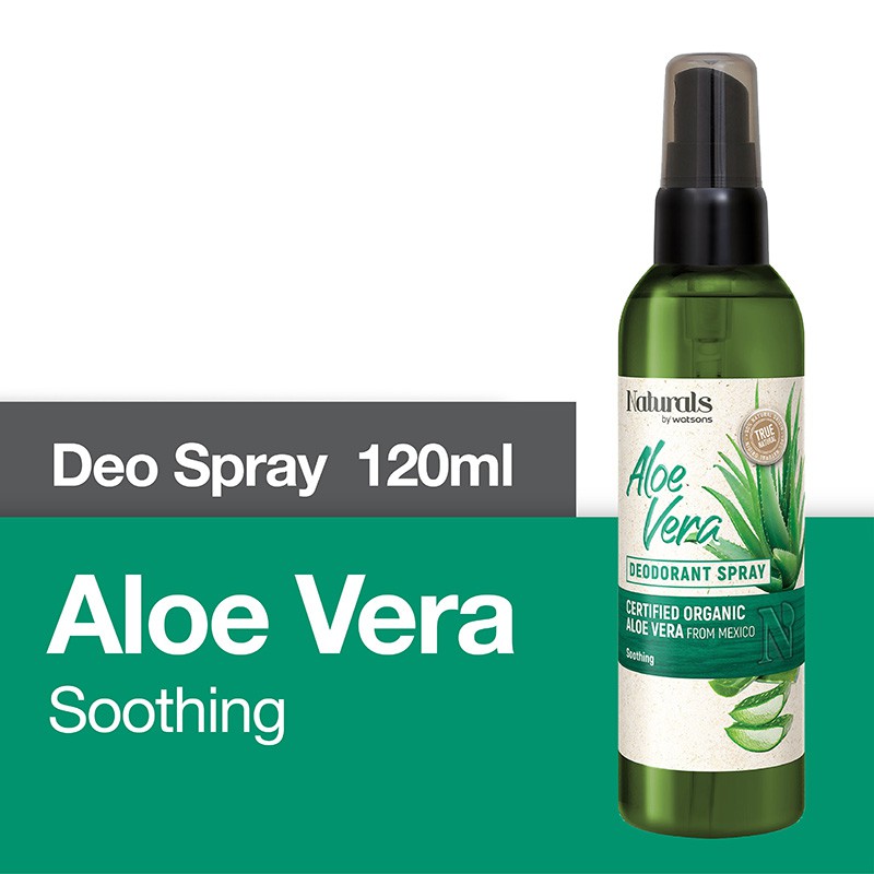 NATURALS BY WATSONS Aloe Vera Deodorant Spray 110ml | Shopee Philippines
