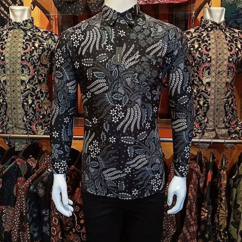 Original Batik Slim Fit Batik Modern Batik Clothing Batik Men Long ...