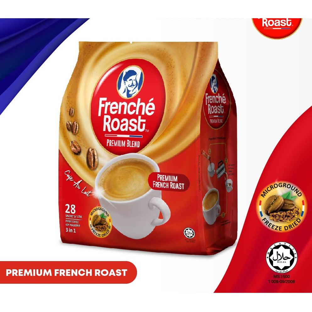 Frenché Roast Premium Blend French Roast 3 in 1 Premix Coffee 28 ...