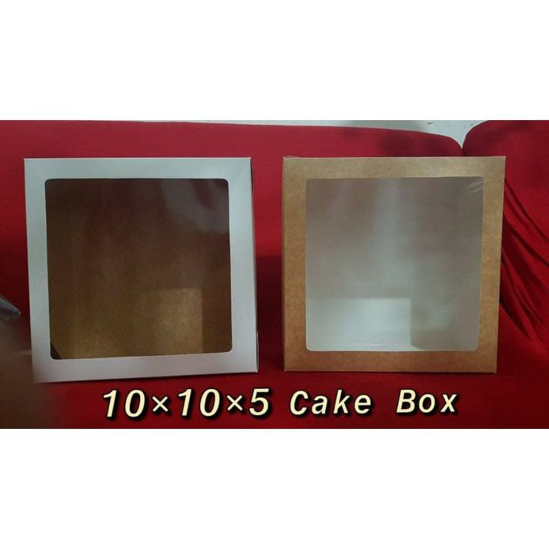Cake Box 10x10x5 -Reversible laminated | Shopee Philippines
