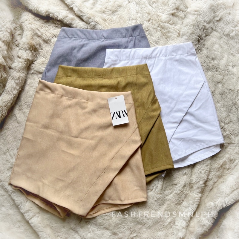 TRENDING OVERLAP PALDA SHORTS | Highwaist Skort | Shopee Philippines