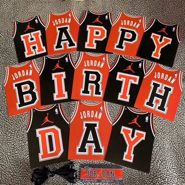 Jordan Sando Banner HBD / High quality digital print 6x8 inches ...