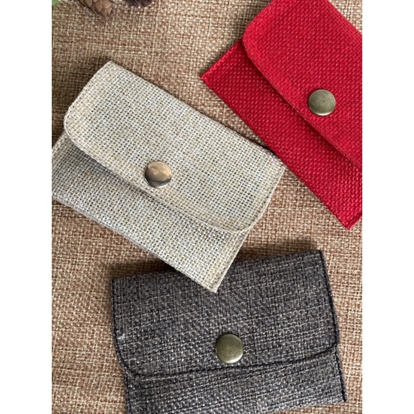 Native coin purse made of hessian abaca fiber good for gift or ...