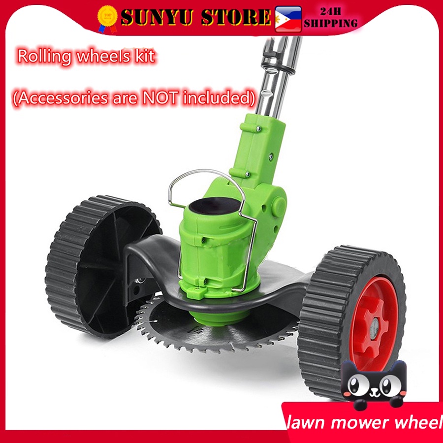 Lawn Mower Adjustable Hand Push Wheel Mesin Rumput Bateri Grass Cutter ...