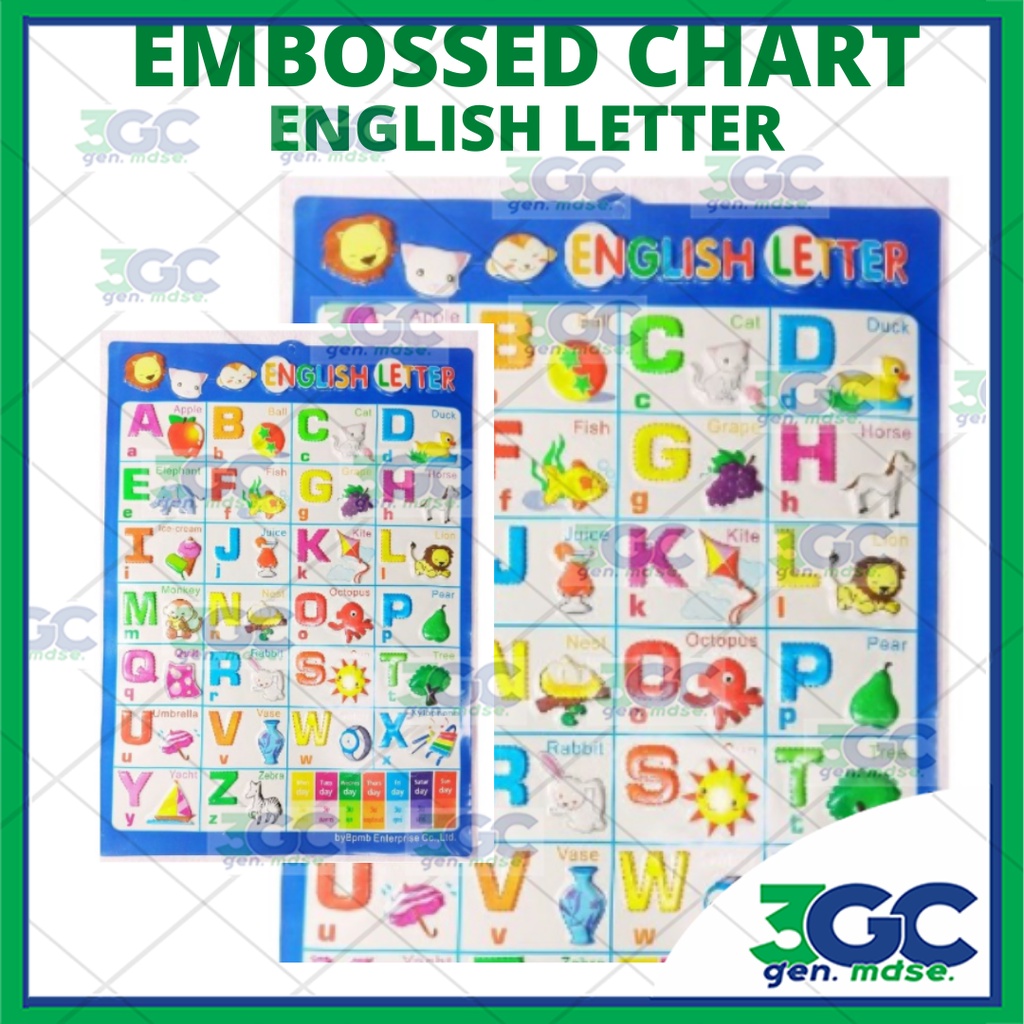 Embossed Plastic Charts ( BASAHIN ANG PRODUCT DETAILS) | Shopee Philippines