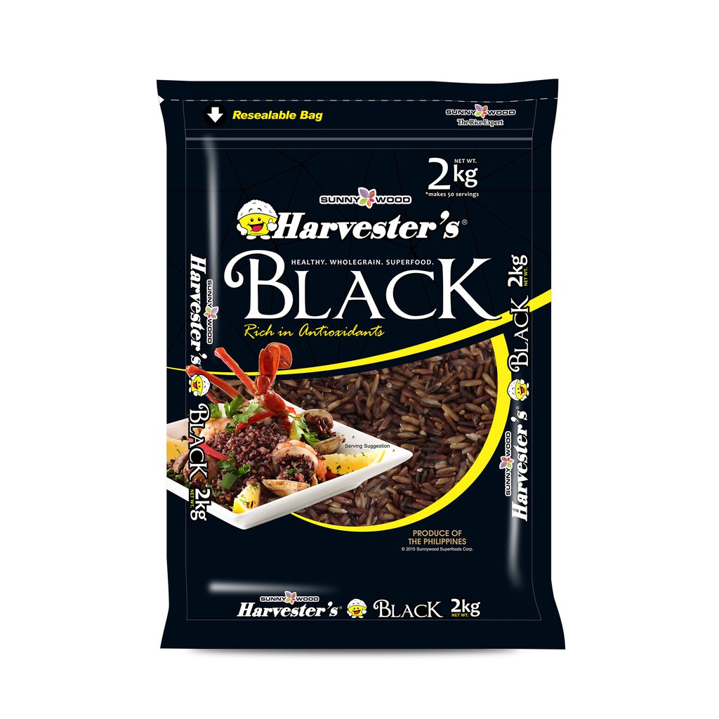 Harvesters Black Rice 2kg | Shopee Philippines