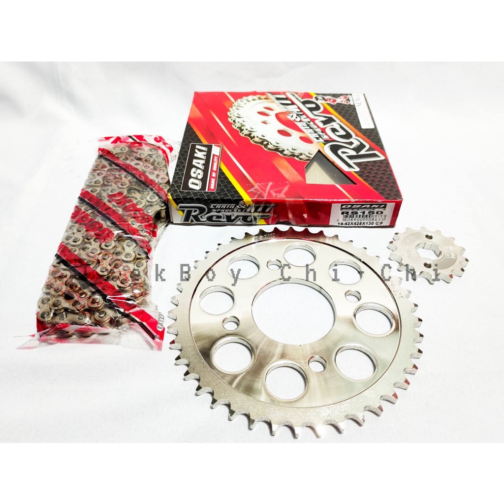 RS 150, CB150R, CBR150R, SUPRA GTR 150 Osaki Revo CHROME Chain and ...