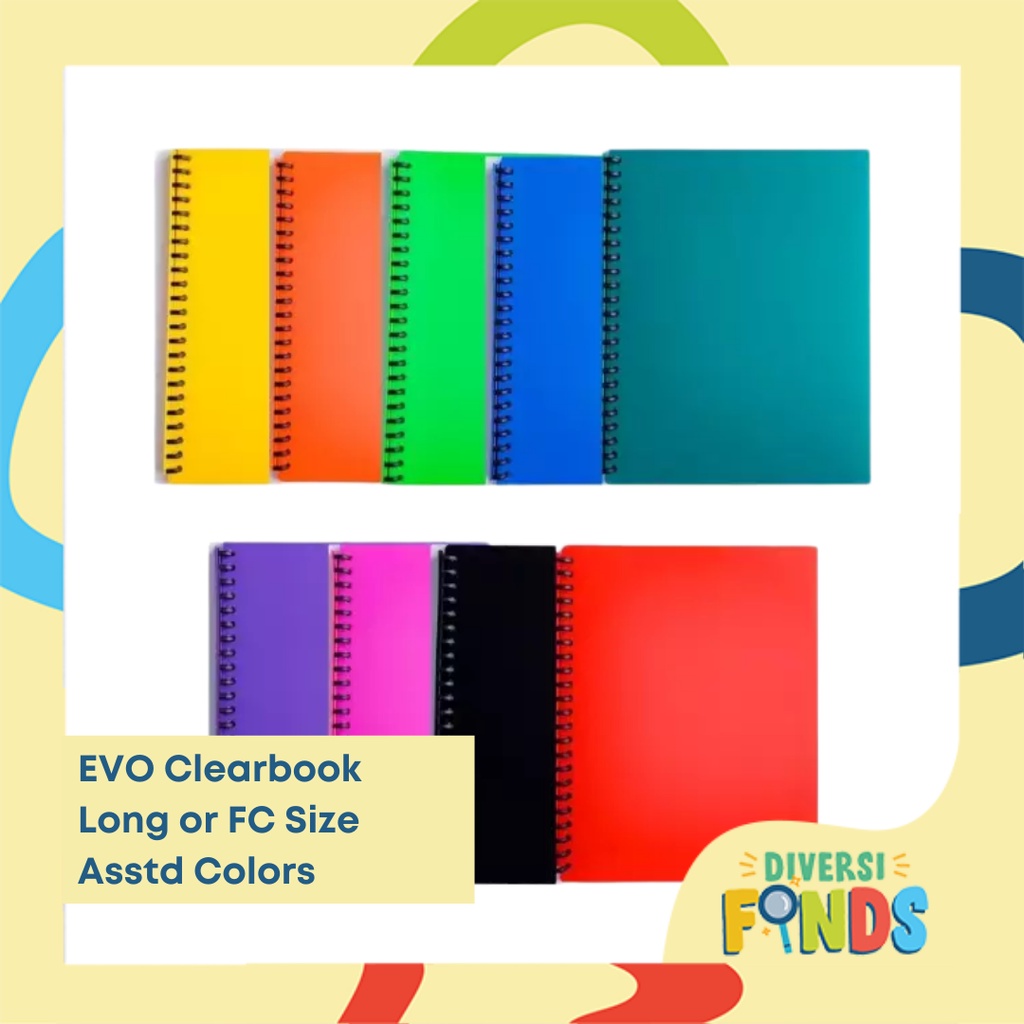 Orions/HBW/Evo Clearbook 70microns FC (Long Size) - ASSORTED COLORS ...