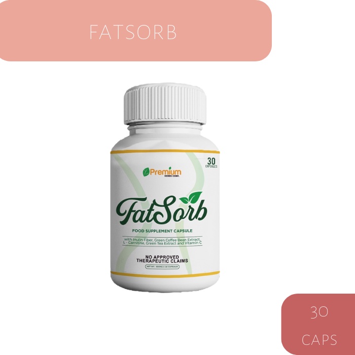 L BEAUTY HUB FATSORB Slimming Capsules Premium Herbs 30 Capsules Helps ...