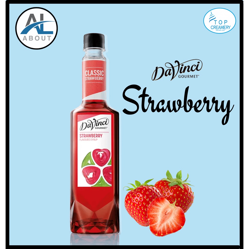 Strawberry Syrup 750ml DaVinci Gourmet | Shopee Philippines