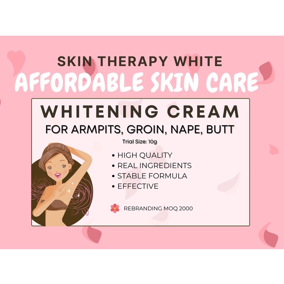 Armpits, Groin, Nape and Butt Whitening Cream Trial Size 10g | Shopee ...