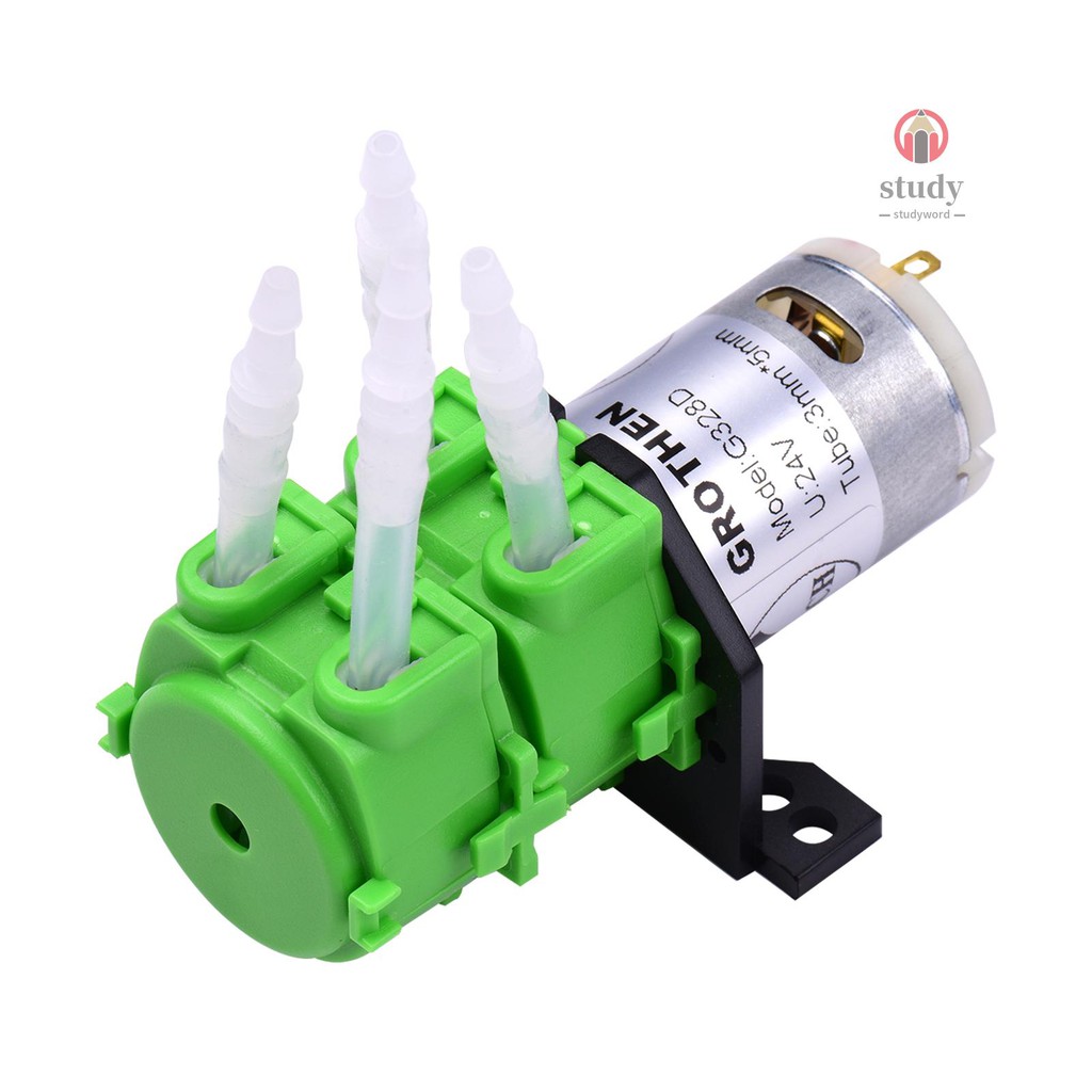 Study&W GROTHEN Peristaltic Pump Double Head DC 12V/24V Dosing Pump ...