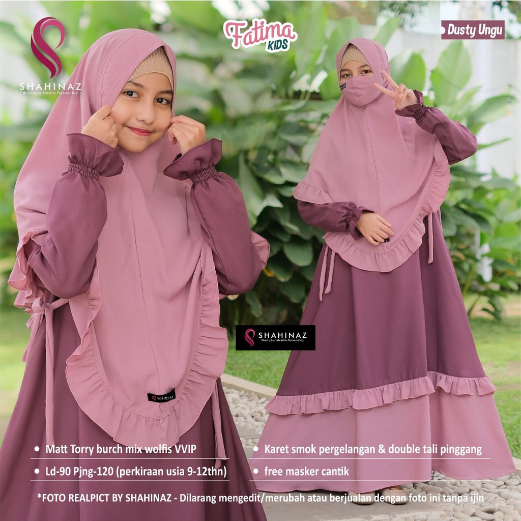 Fatima KIDS TEEN Robe Teenage Shari muslim original Products by sahinaz ...