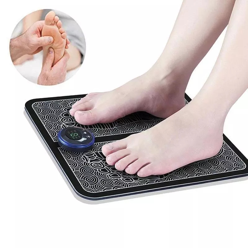 Electric Ems Foot Massager Pad Feet Muscle Stimulator Massage Mat