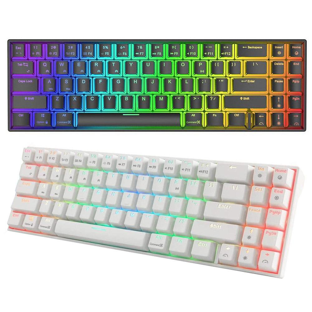 [STOCK] RK71 Wireless Bluetooth 71 Keys RGB Backlight Gaming Mechanical ...