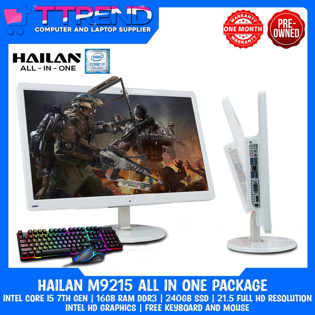 Hailan M1022 X6 All in One Desktop PC Intel i3-6100 i3-7100 7th i5-7400 ...