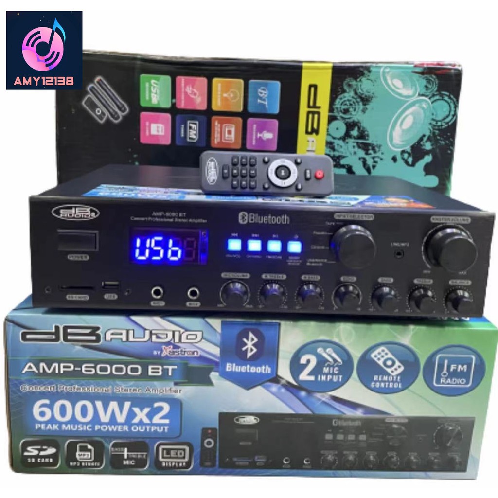 AMP-6000BT DB AUDIO AMPLIFIER | Shopee Philippines