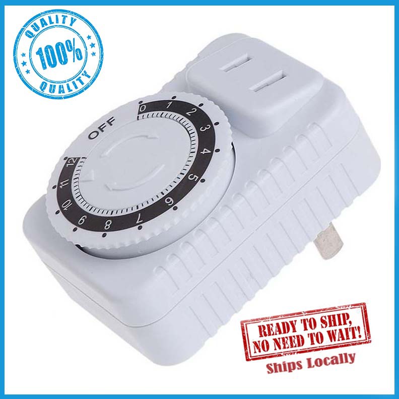 AC 220V Electric Timer (12 Hours) Mechanical Wall Plug | Shopee Philippines