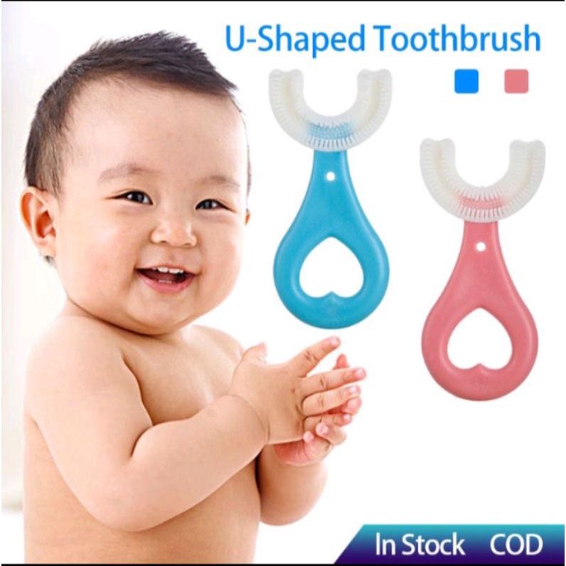 U SHAPE TOOTHBRUSH FOR KIDS 2-6 YRS OLD | Shopee Philippines