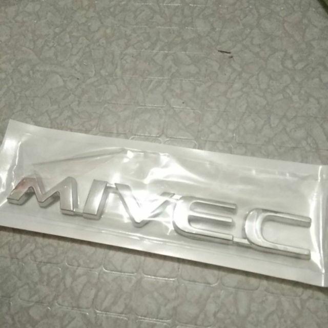 1 x ABS Chrome MIVEC Logo Letter Car Auto Side Rear Trunk Emblem ...