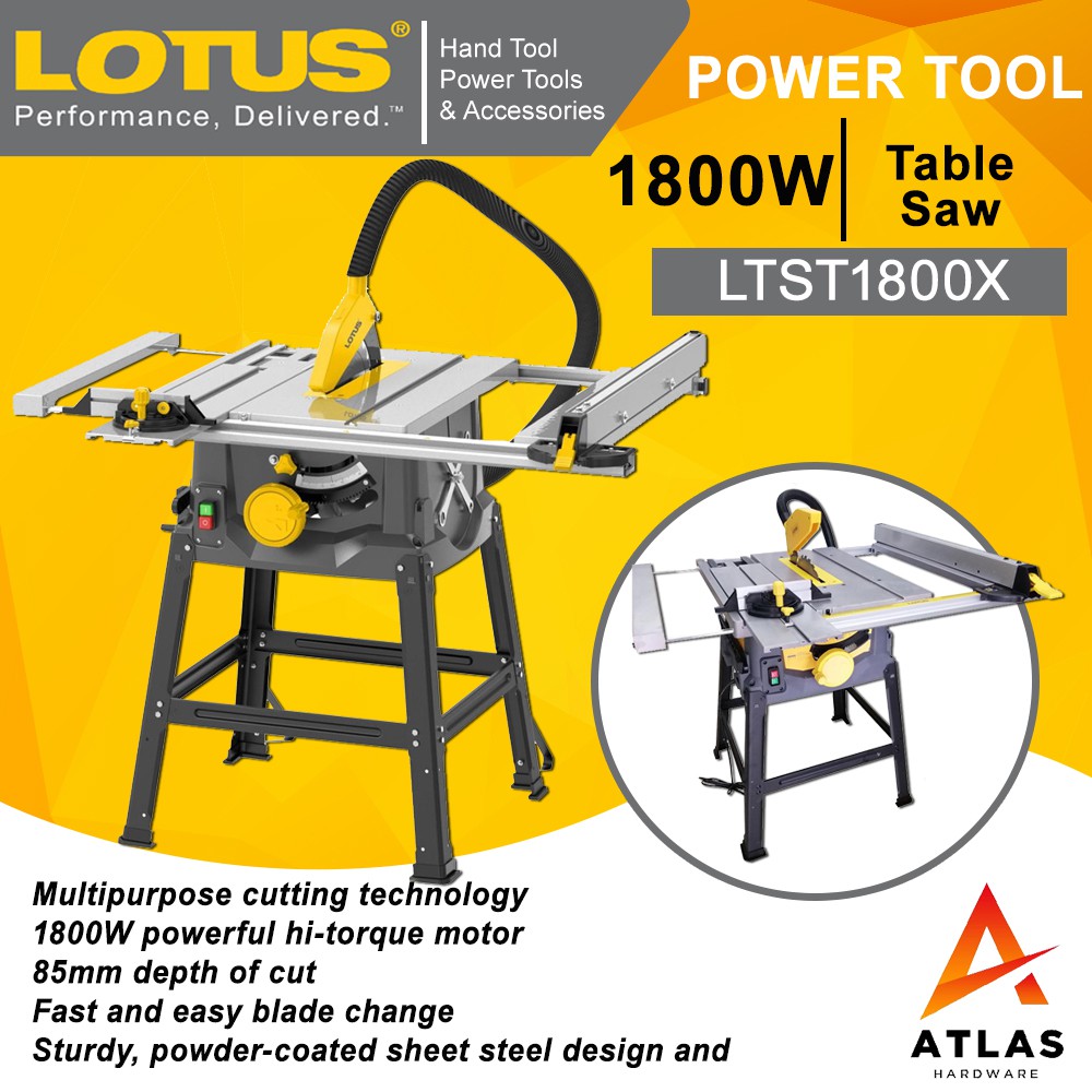 Lotus Table Saw 1800W LTST1800X | Shopee Philippines